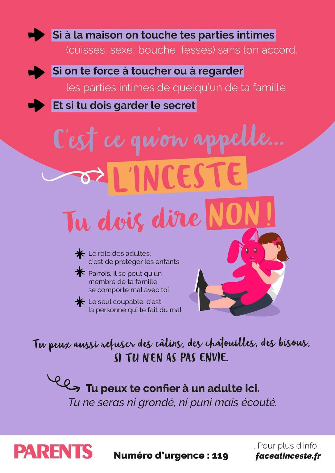 Parents s'engage pour lutter contre l'inceste et lance une affiche à ...